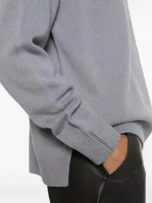 Peserico High-neck Raglan-sleeve Sweater - Blue