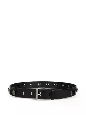 032C Souvenir Coin-embellished Belt - Black