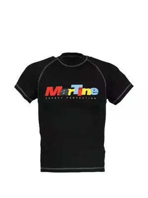 Martine Rose Logo-print Raglan-sleeve T-shirt - Black