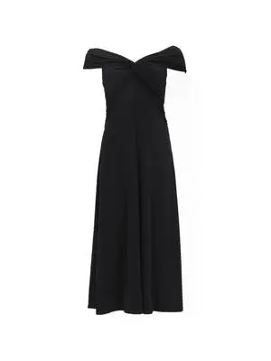 Michael Kors Off-shoulder Knotted Dress