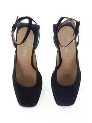 NODALETO Bulla Denim Platform Pumps