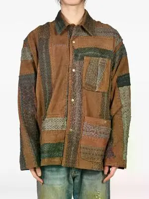 By Walid Patchwork Embroidered Jacket