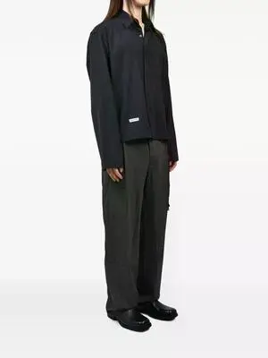 SONG FOR THE MUTE Pinstripe Pleated Trousers