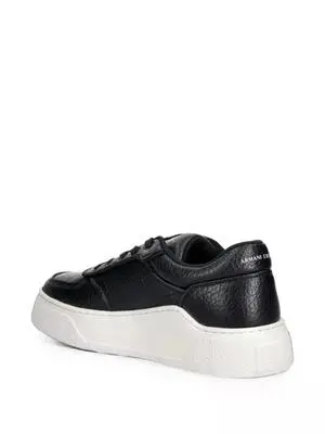 Armani Exchange Logo-patch Pebbled Sneakers