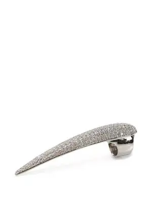 HUGO KREIT Crystal-embellished Nail Ring