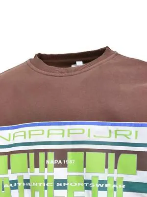 NAPA BY MARTINE ROSE Logo-print Panelled Sweatshirt