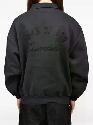 ESSENTIALS Logo-embroidered Cotton Sweatshirt