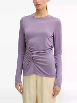 Sisley Ruched Long-sleeve T-shirt