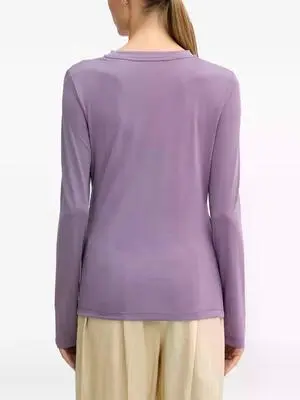 Sisley Ruched Long-sleeve T-shirt