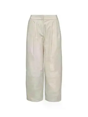 CLUB21 Tumbled-finish Pleated Trousers