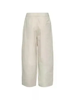 CLUB21 Tumbled-finish Pleated Trousers