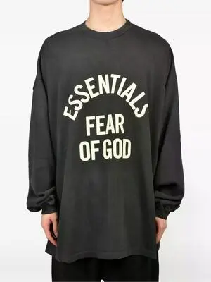 ESSENTIALS Logo-print Long-sleeve T-shirt