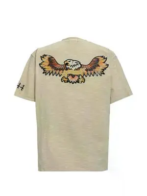BREATH Eagle-patch V-neck T-shirt