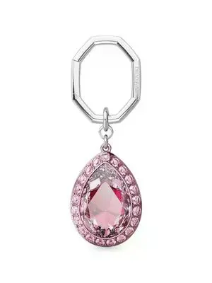 SWAROVSKI Crystal-embellished Pear-cut Keyring - Pink