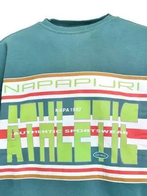 NAPA BY MARTINE ROSE Logo-print Paneled Sweatshirt
