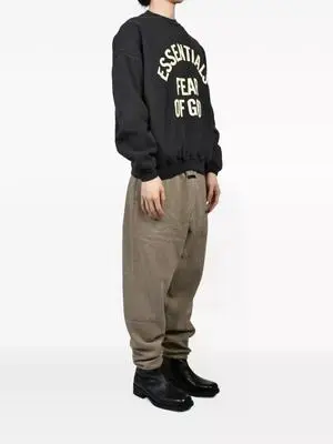 ESSENTIALS Logo-print Track Pants - Brown
