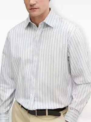 Sisley Vertical-stripe Long-sleeve Shirt