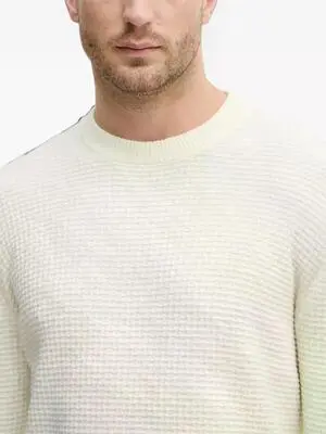 Sisley Waffle-knit Crew-neck Sweater