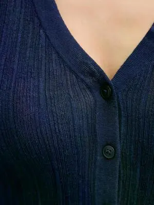 Sisley Ribbed-knit V-neck Vest