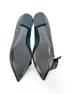 Dior Rose-embellished Pointed Ballet Flats