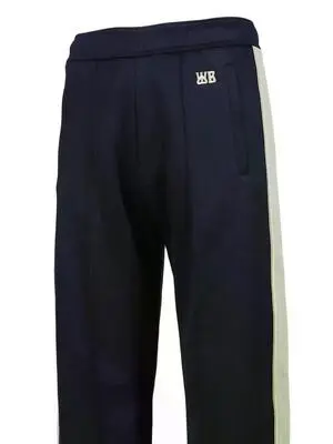 WALES BONNER Motion Track Logo-embroidered Side-stripe Track Pants