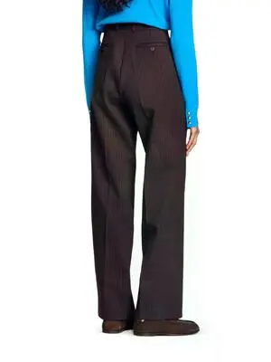 Sandro Pinstriped Straight-leg Trousers