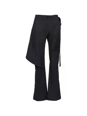 HYEIN SEO Wrap-panel Macramé-belt Trousers