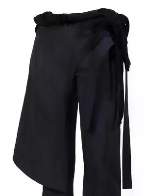 HYEIN SEO Wrap-panel Macramé-belt Trousers