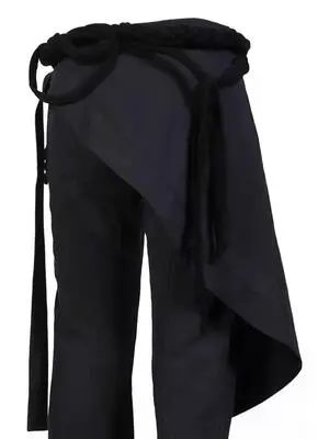 HYEIN SEO Wrap-panel Macramé-belt Trousers