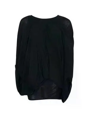Junya Watanabe Draped Oversized Blouse - Black