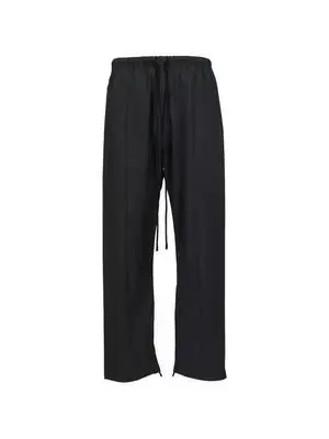 ESSENTIALS Logo-print Track Pants - Black