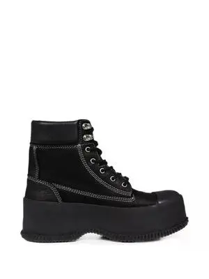 Matthew Williamson Contrast-stitch Lace-up Ankle Boots