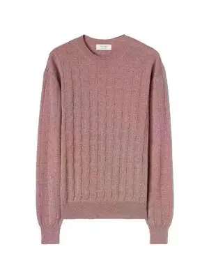 RETORI Check-pattern Cashmere Sweater - Pink