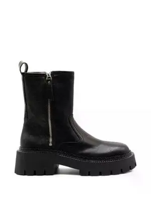 VIC MATIE Platform Lug-sole Boots - Black