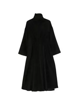 Emporio Armani Ruched-waist High-neck Coat