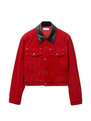 Versace Corduroy Velvet Blouson - Red