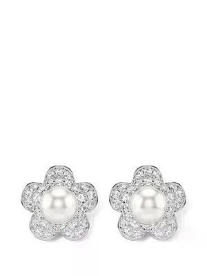 SWAROVSKI X Ariana Grande Crystal-embellished Stud Earrings - Silver
