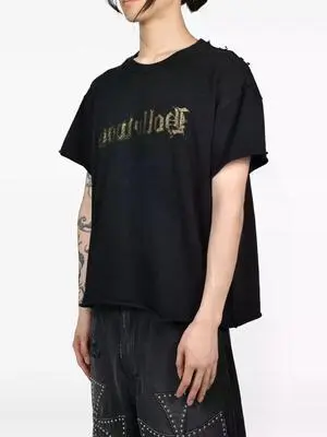 CRAZY CLOWN L.A. Distressed Graphic-print T-shirt