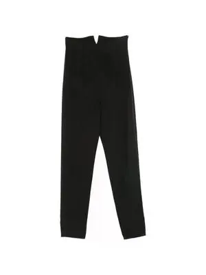 Emporio Armani V-cut Slim-fit Trousers - Black
