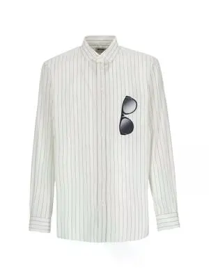 Moschino Shirt In Printed Cotton Poplin