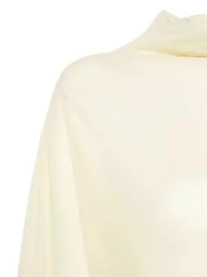 Soeur Long-sleeve Ruched Top - Neutrals