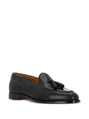 Loro Piana Heritage Calfskin Serge Walk Loafers - Black
