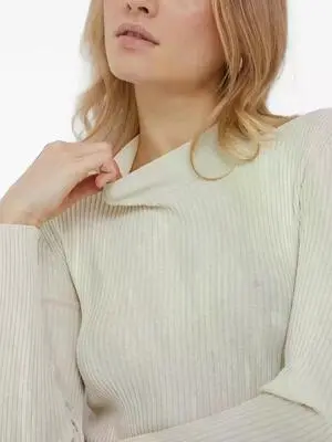 Sisley Ribbed High-neck Knitwear