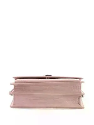 Saint Laurent Sunset Crocodile Embossed Leather Medium Crossbody Bag