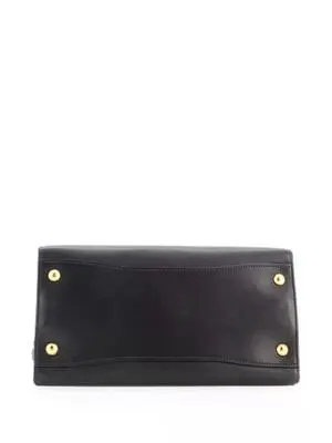 Prada Bibliotheque Saffiano With City Calf Medium Tote Bag