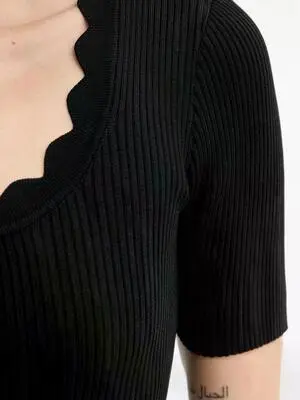 SILVIAN HEACH Ribbed-knit T-shirt
