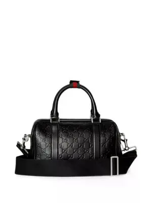 Gucci Gg Emblem Small Duffle Bag - Black
