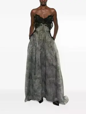 Ermanno Scervino Lace-trimmed Maxi Dress