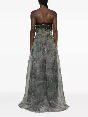 Ermanno Scervino Lace-trimmed Maxi Dress