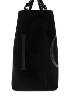 Casadei Galleria Logo-print Leather Tote Bag - Black